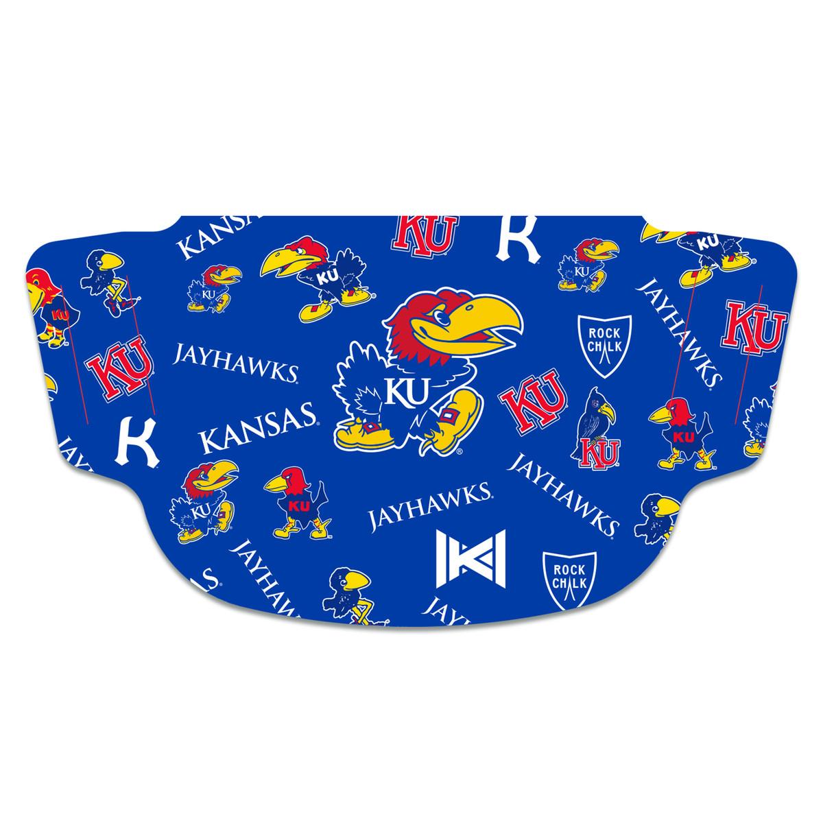 Kansas Jayhawks Vault Logo Face Mask
