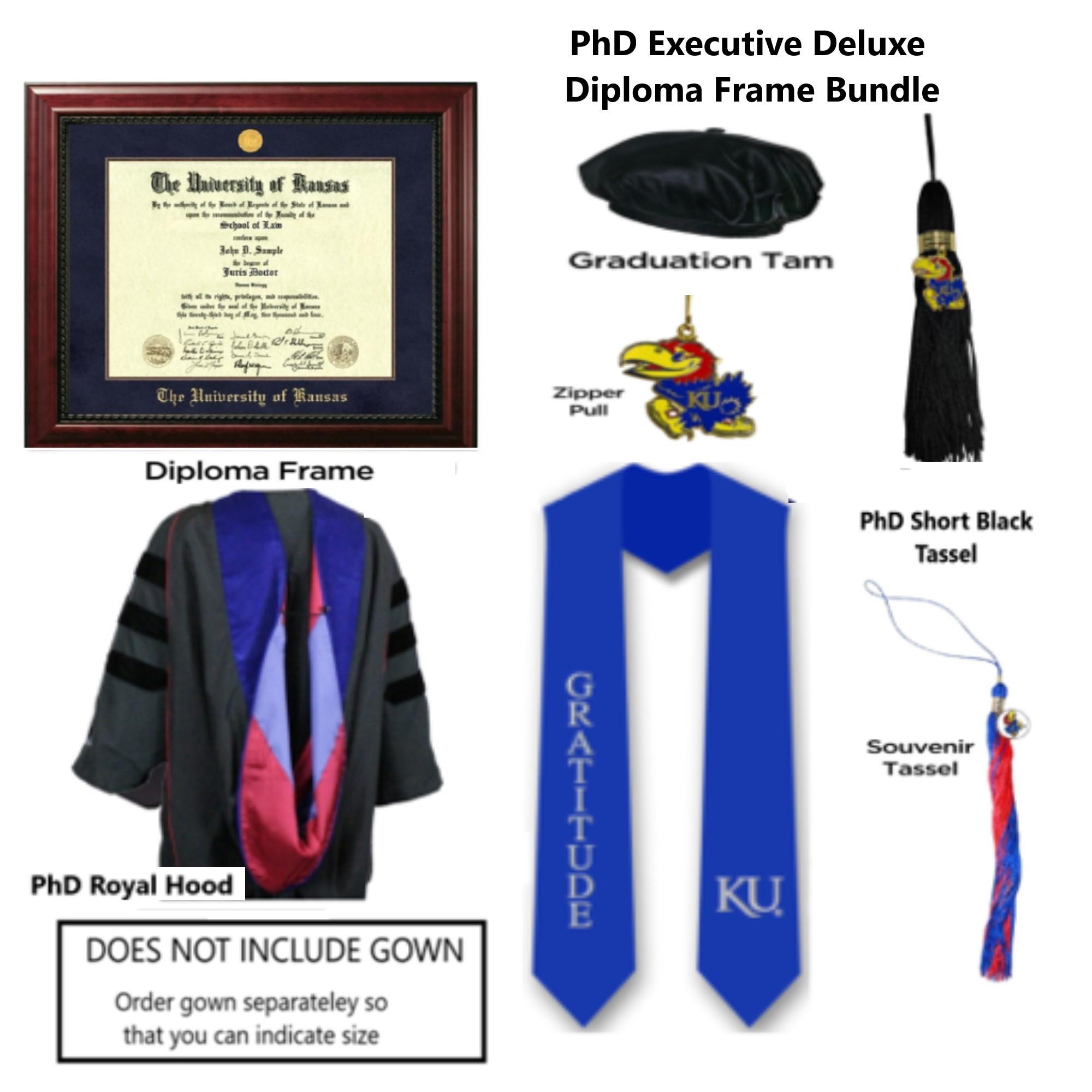 PHD Deluxe Executive Diploma Frame Bundle