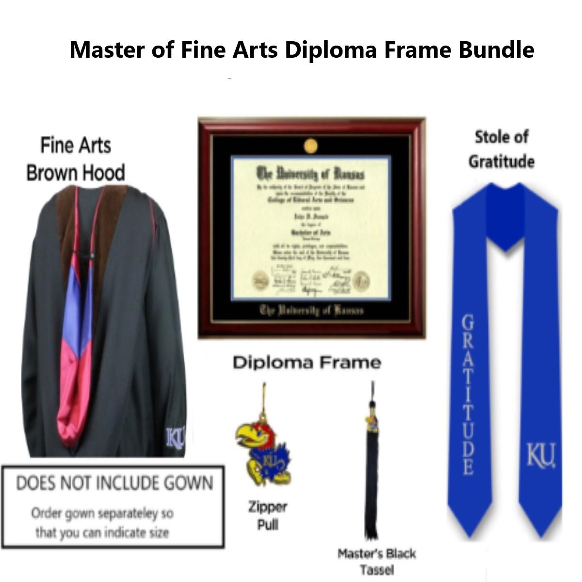 Master of Fine Arts Diploma Frame Bundle