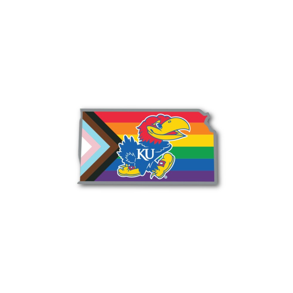 KU State Flag Pride Logo Patch