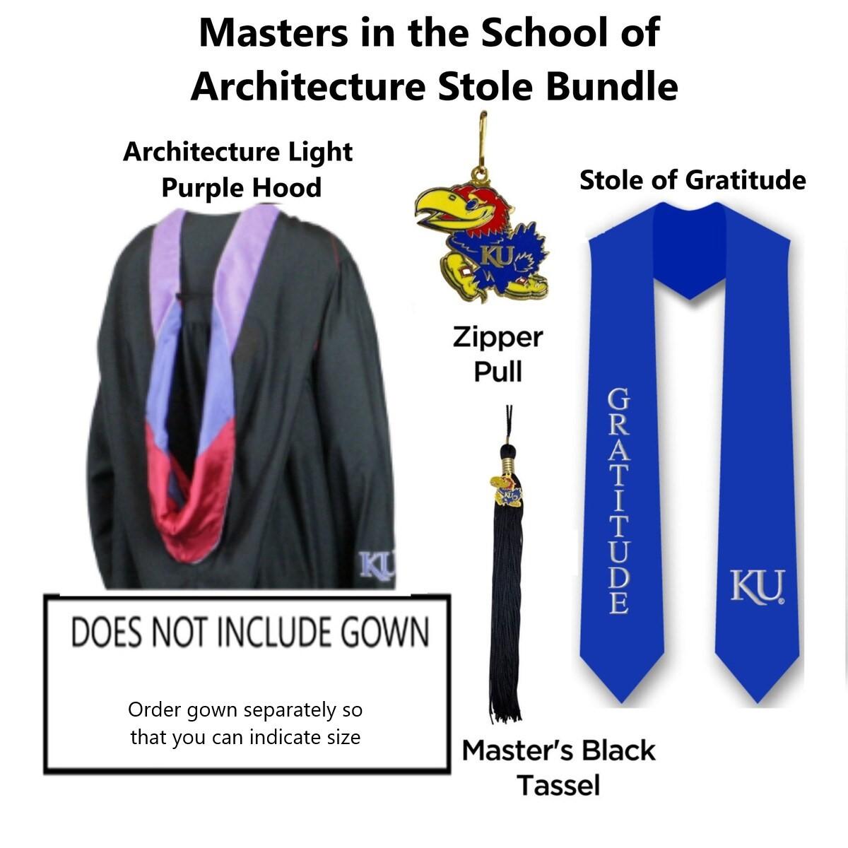 Master's in the School of Architecture and Design Stole Bundle