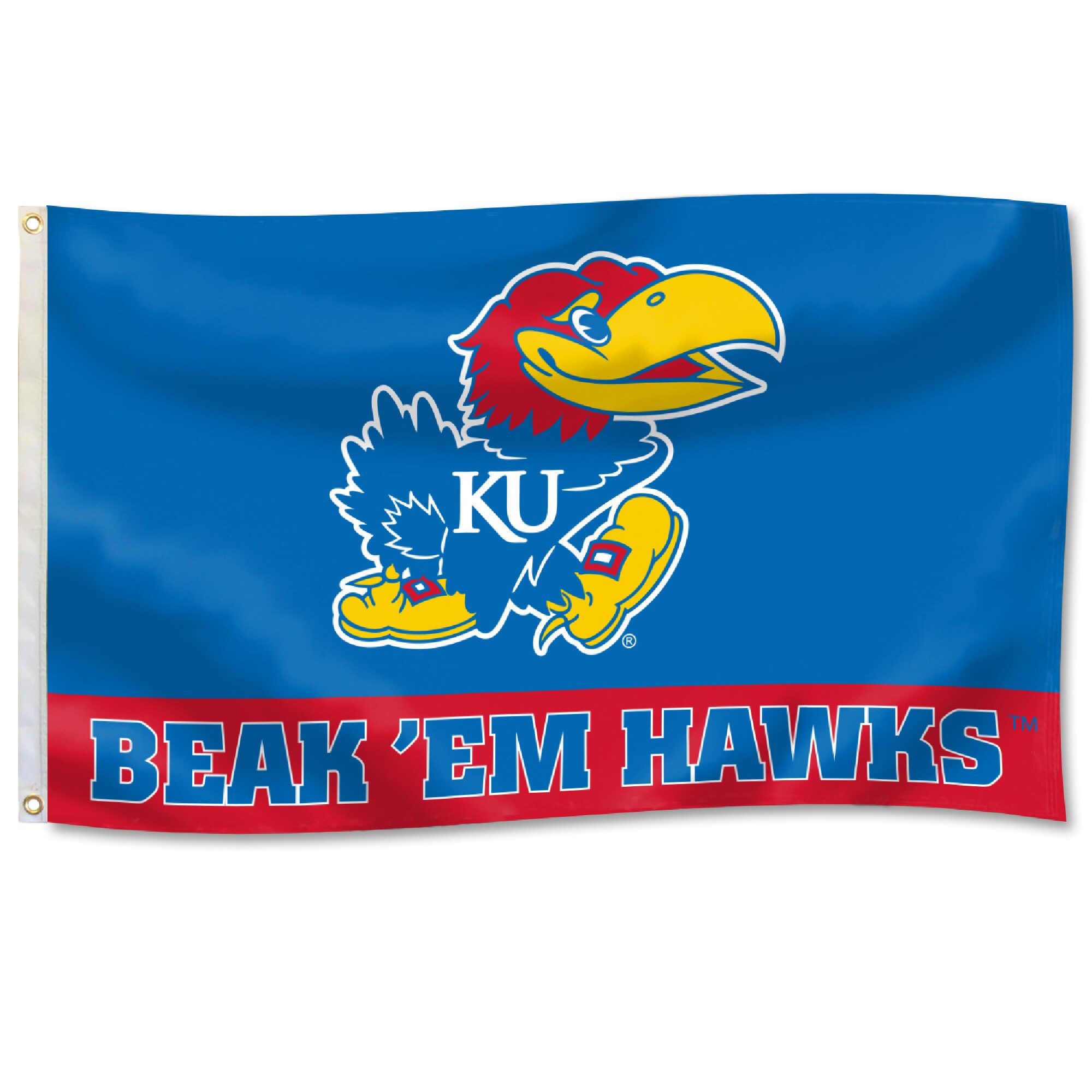Beak' Em Hawks Flag