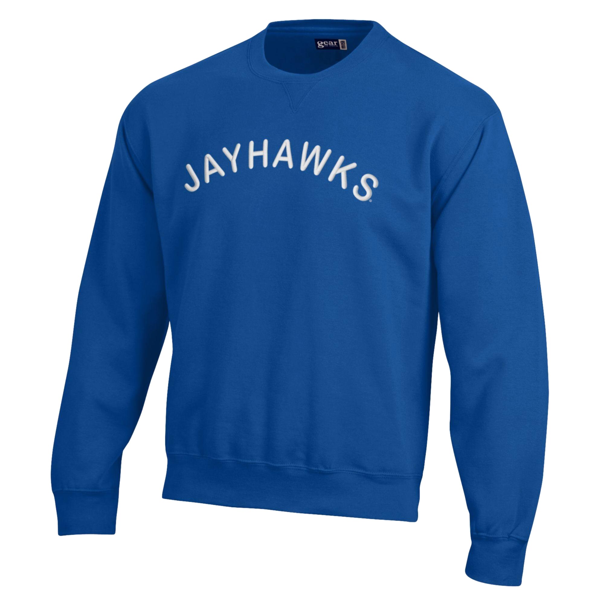 Jayhawks Embroidered Crewneck