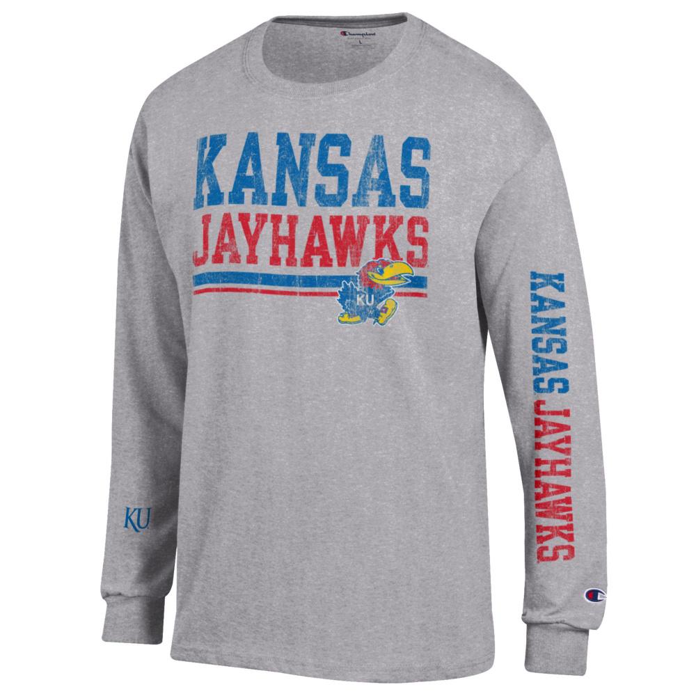 Jayhawks Faded Design Long Sleeve