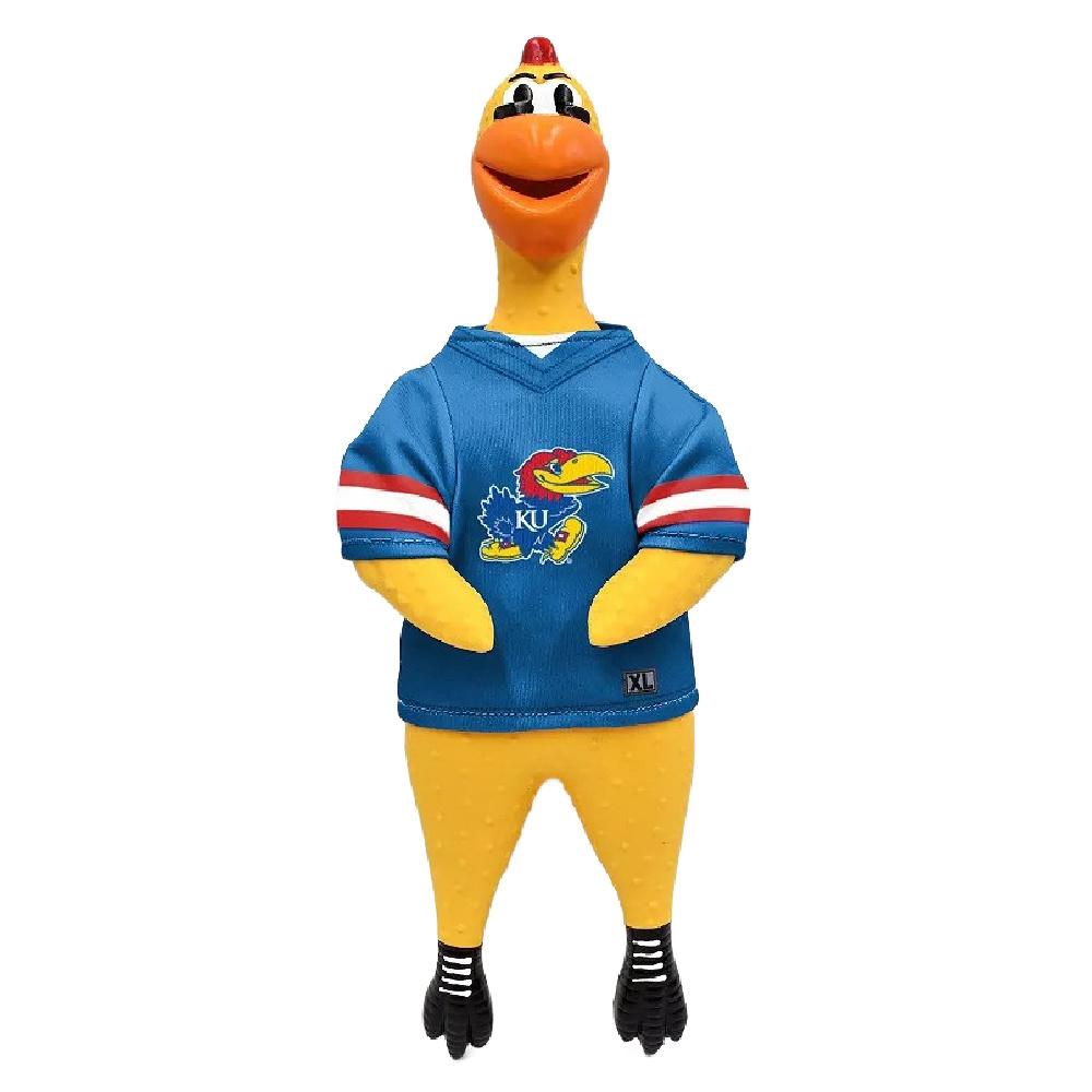 Jayhawk Rubber Chicken Toy