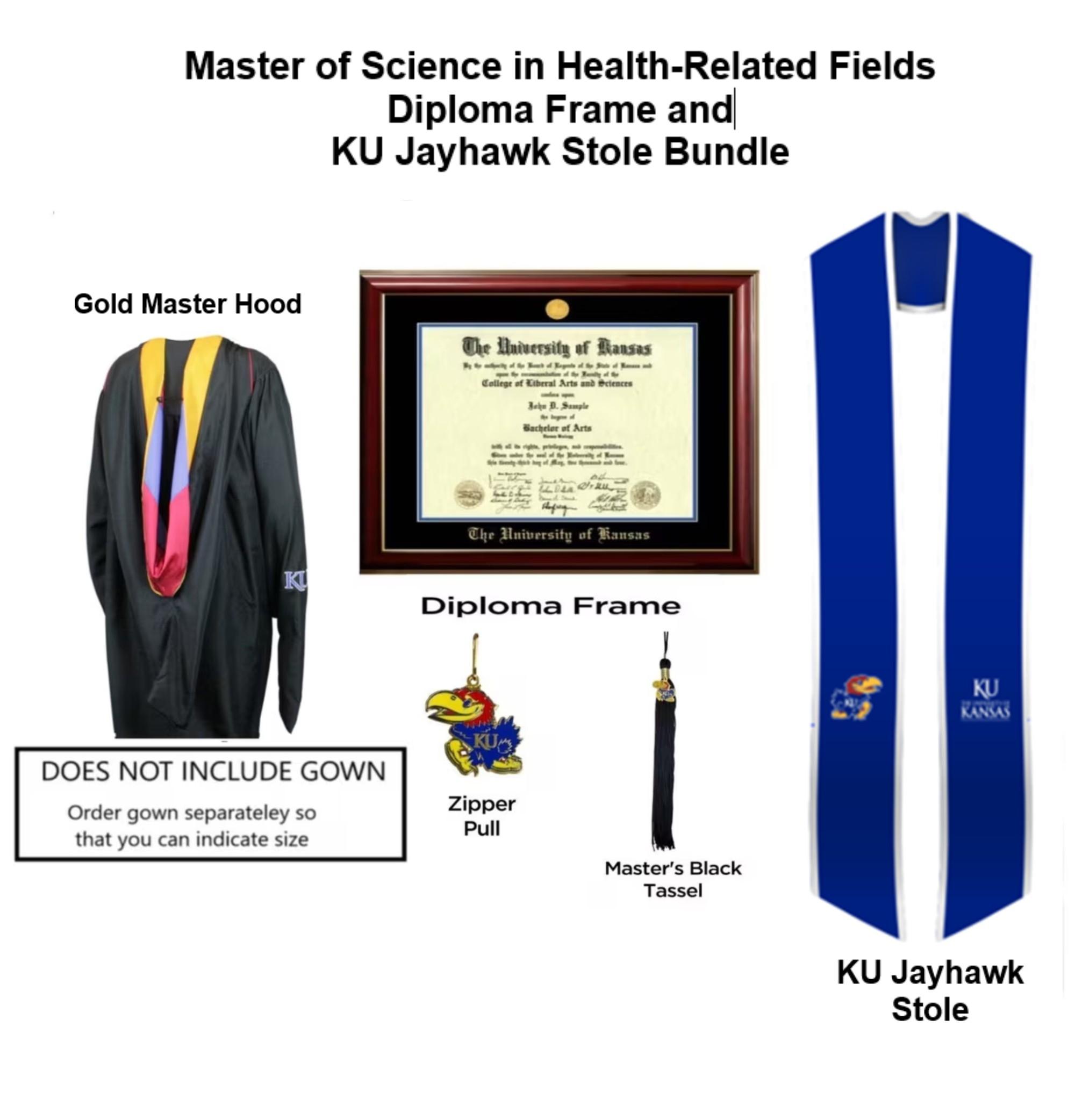 Master of Science in Health Related Fields Diploma Frame and Class of ...