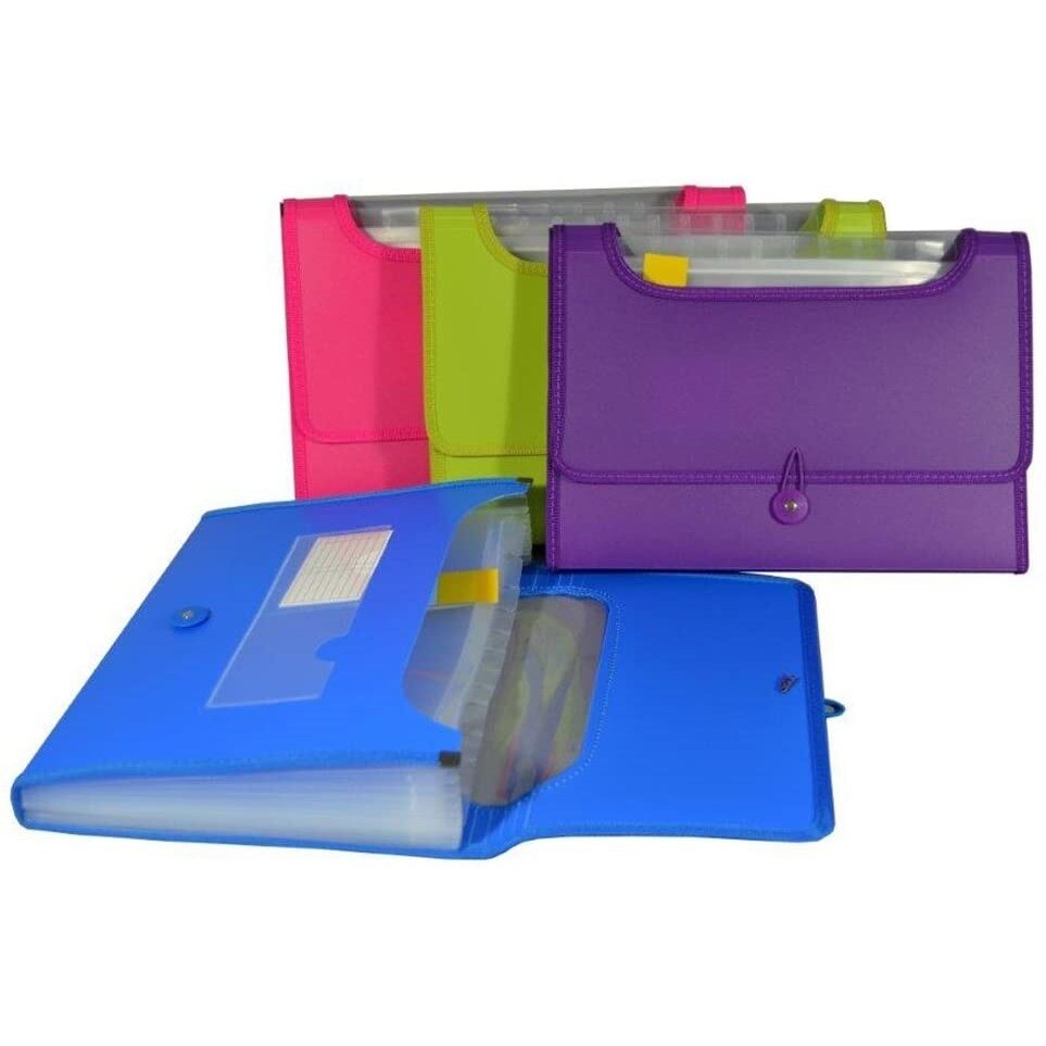 File Expanding Filexec 13pkt Poly Asstd Neon Colors