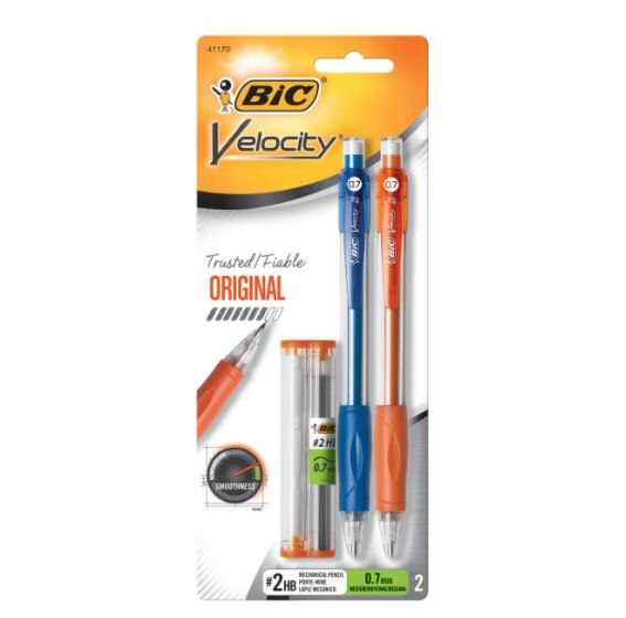 BIC Velocity .7mm Mechanical Pencil - 2 Pack